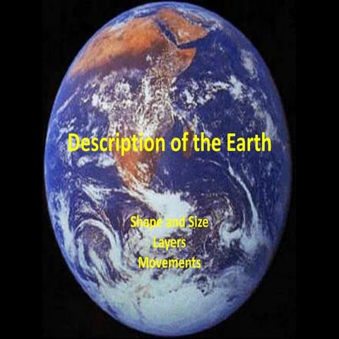 The earth | PPTX