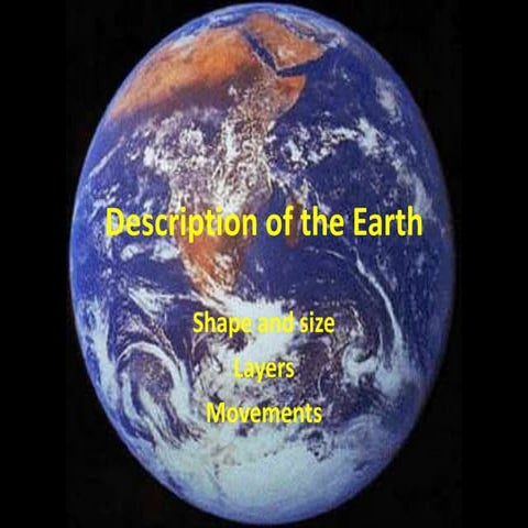 Shape, size and motions of the earth 1 | PPTX