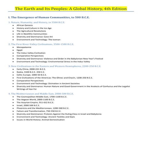 The earth and its peoples | DOCX