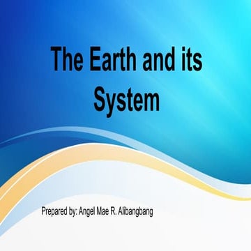 The Earth and it's Four 4 SubSystems.pptx