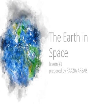 The earth in space | PPT
