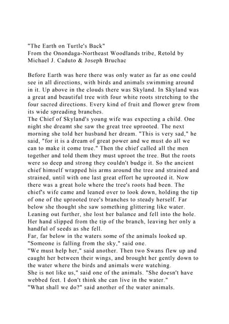 World on the Turtle’s Back | PPTX | Hinduism | Religion & Spirituality