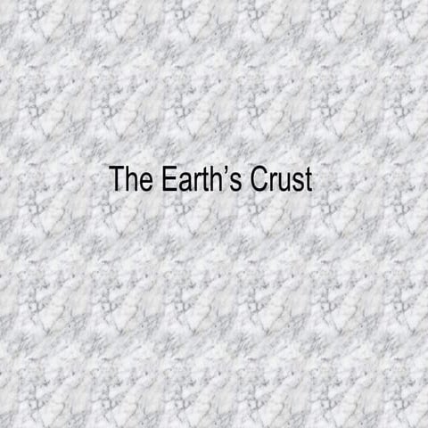 The earth’s crust | PPT
