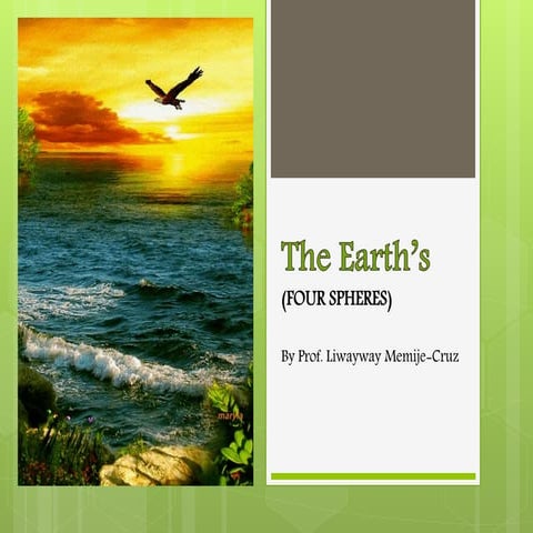 The earth's four spheres | PPT | Geology | Science