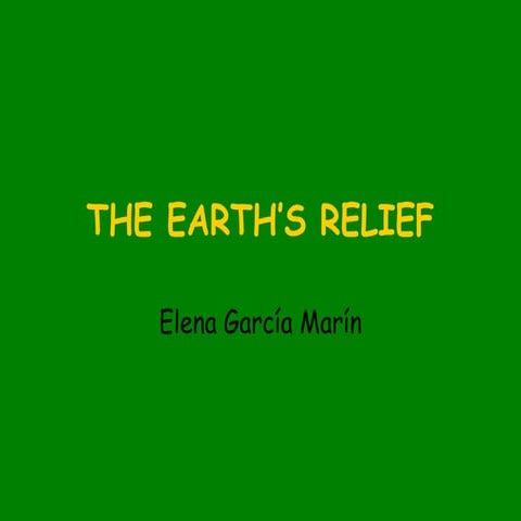 The Earth’s relief | PPT