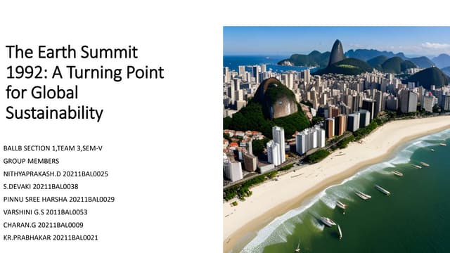 Rio Declaration | PPTX