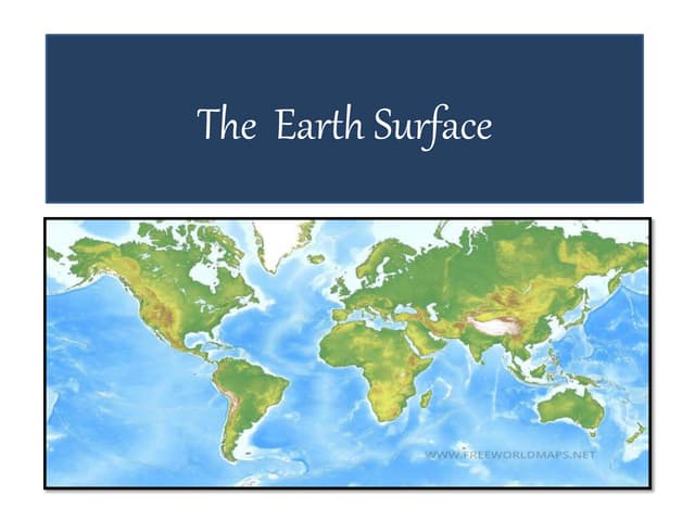 Surface of the Earth | PPTX