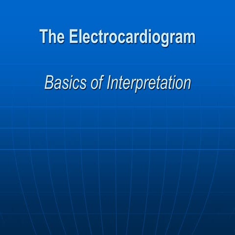 The ECG - lecture.ppt for medical students | PPT