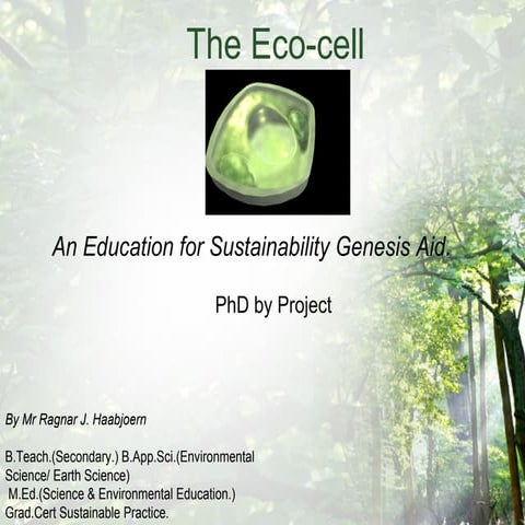 The Eco-cell project proposal | PPT