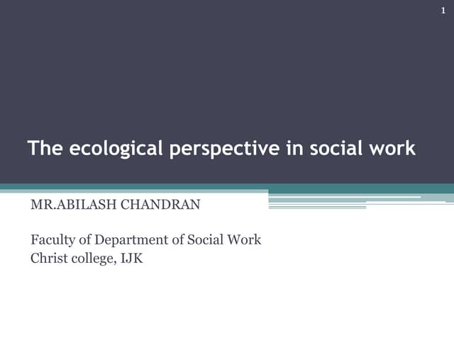Roles of social workers | PPTX