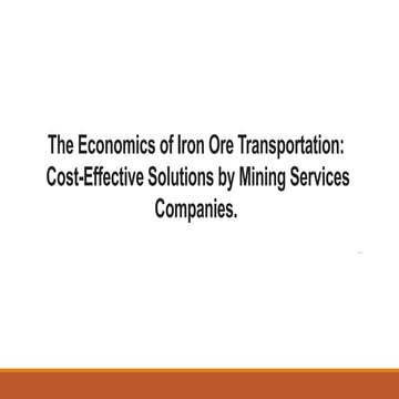 The Economics of Iron Ore Transportation.pptx