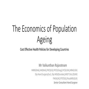The economics of population ageing | PPTX