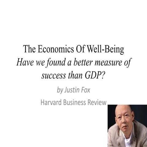 The economics of well being | PPTX