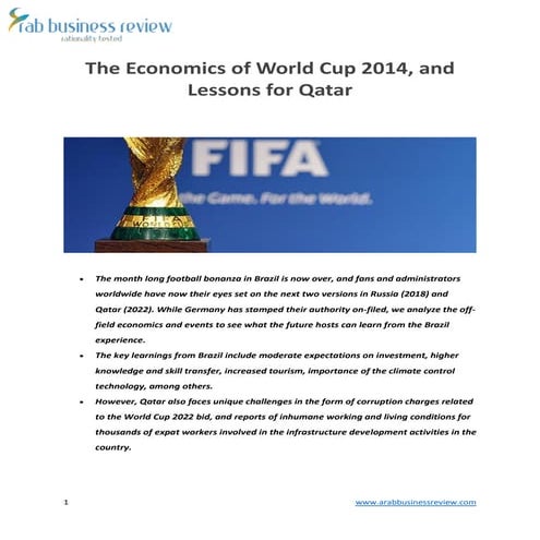 The economics of the world cup | PDF