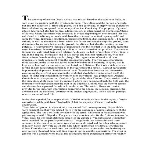The economy of ancient greek society was mixed | DOC