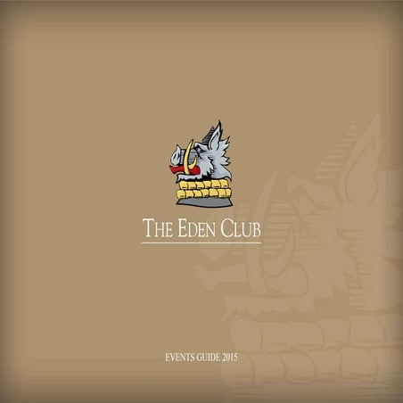 The eden club events guide booklet | PDF