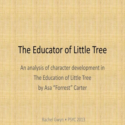 The educator of little tree | PPTX | Education