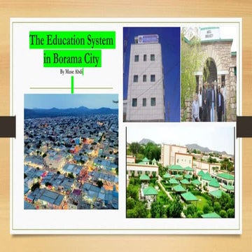The education system in Borama City by Muse Abdi | PPT