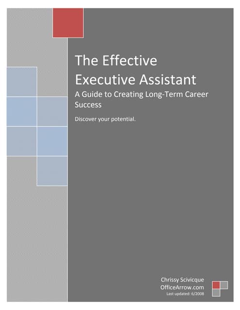 Executive Assistant Presentation | PPTX