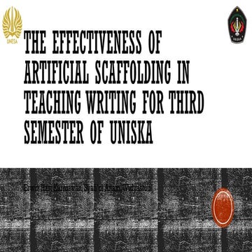 The Effectiveness of Artificial Scaffolding in Teaching Writing.pptx