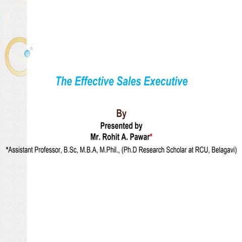 The Effective Sales Executive.ppt