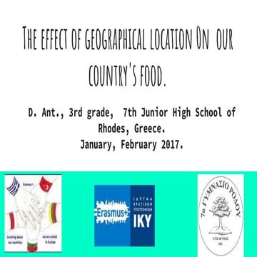 The effect of geographical location on our countrie's food | PPTX ...