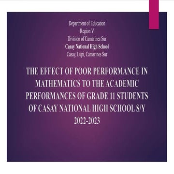THE EFFECT OF POOR PERFORMANCE IN MATHEMATICS TO_054548.pptx