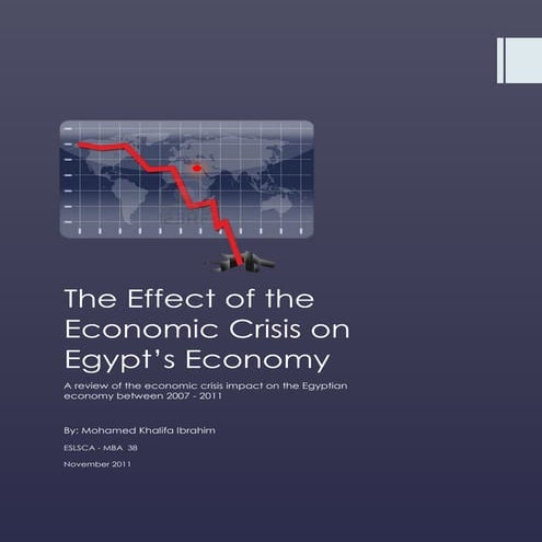 The effect of the economic crisis on egypt | PDF