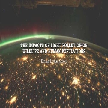 The effects of artificial lighting | PPTX