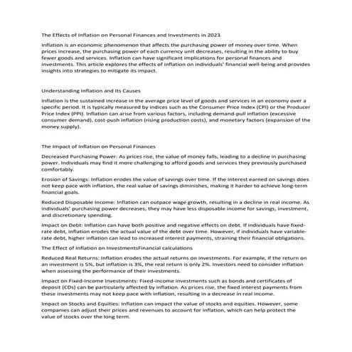 The Effects of Inflation on Personal Finances and Investments in 2023.pdf