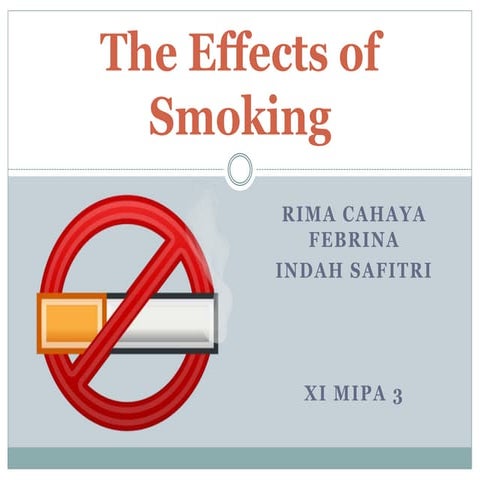 The Effects Of Smoking | PPT