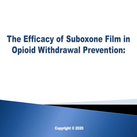 Things To Know About Suboxone Film | PDF