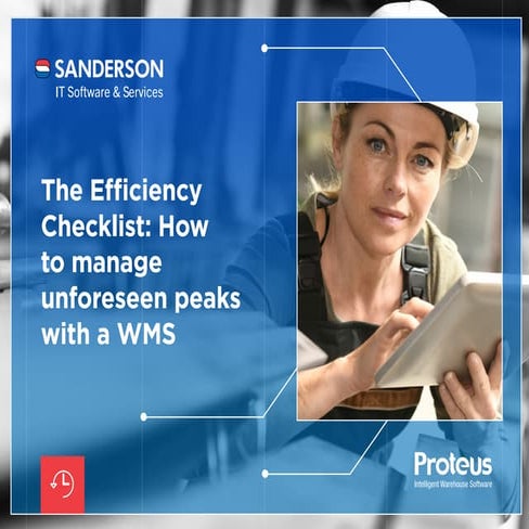 The Efficiency Checklist: How to manage unforeseen peaks with a WMS | PPT