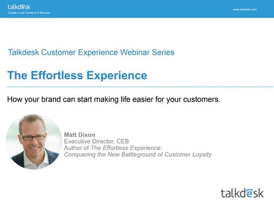 Operationalizing the Effortless Experience | PPTX