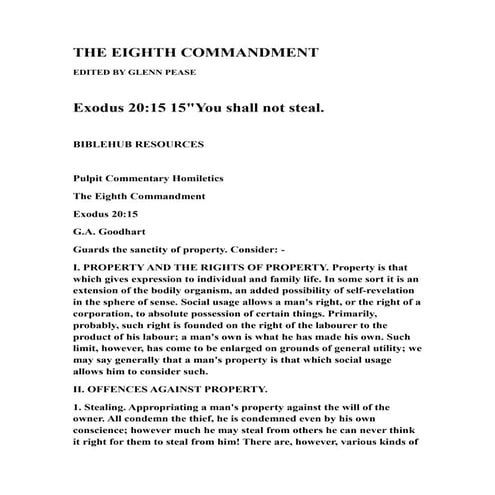 The eighth commandment | RTF