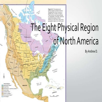 The eight physical region of north america | PPTX