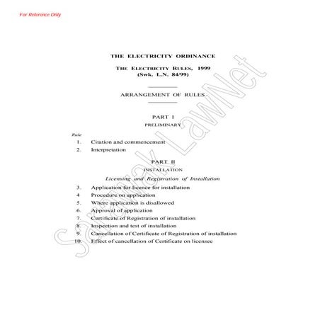 The electricity rules 1999 | PDF