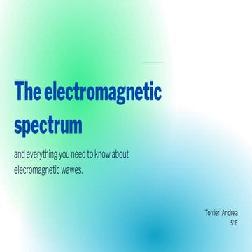 The electromagnetic spectrum | PPT