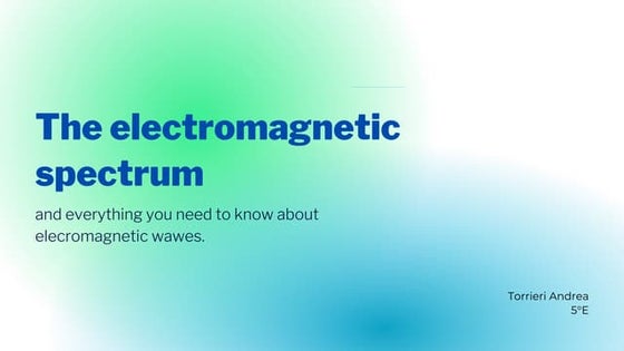 E.m. spectrum | PDF