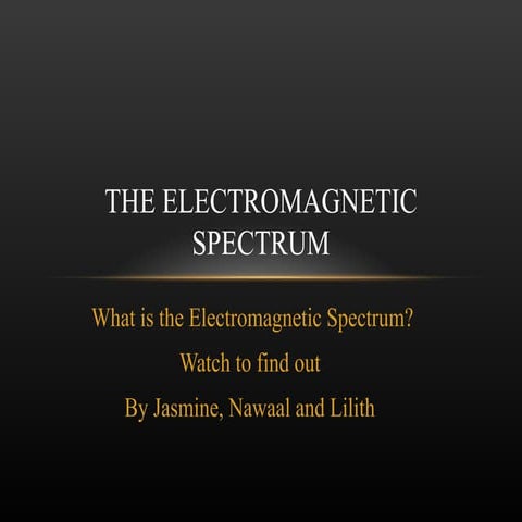 The electromagnetic spectrum | PPT | Science