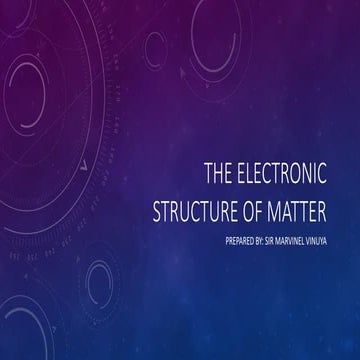 THE ELECTRONIC STRUCTURE OF MATTERn.pptx