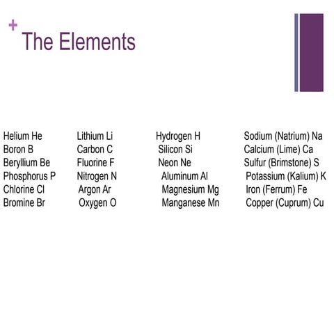 The elements | PPTX