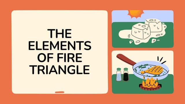 THE ELEMENTS OF FIRE TRIANGLE Disaster r | PPTX