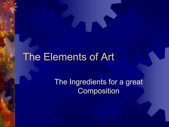 The Elements of Art | PPT