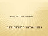 HS English 2 lesson-Elements of fiction | PPT