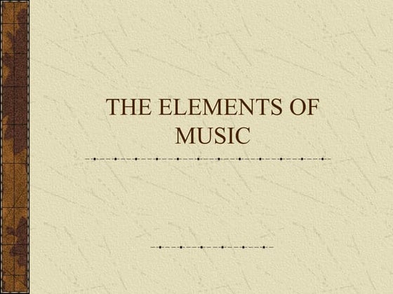 Fundamental Elements Of Music | PPT