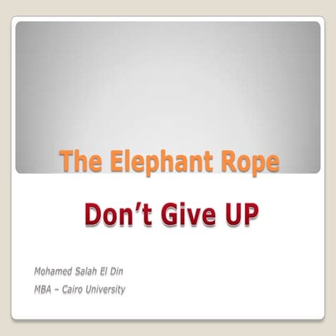 The Elephant Rope | PPTX