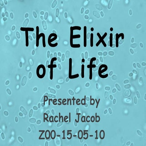 The elixir of life | PPTX