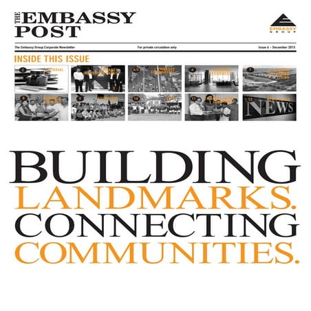The Embassy Post - December '15 | PDF | Industrial Property | Real Estate