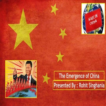 The emergence of china | PPTX